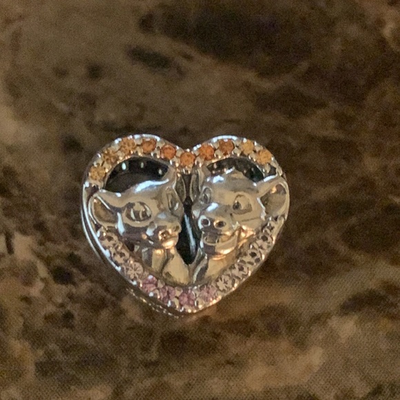 Pandora | Jewelry | Authentic Pandora Disney Simba And Nala Sparkling ...